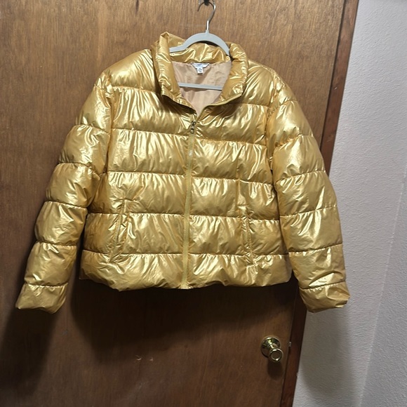 Jackets & Coats | Puffer Coat In Bright Gold | Poshmark